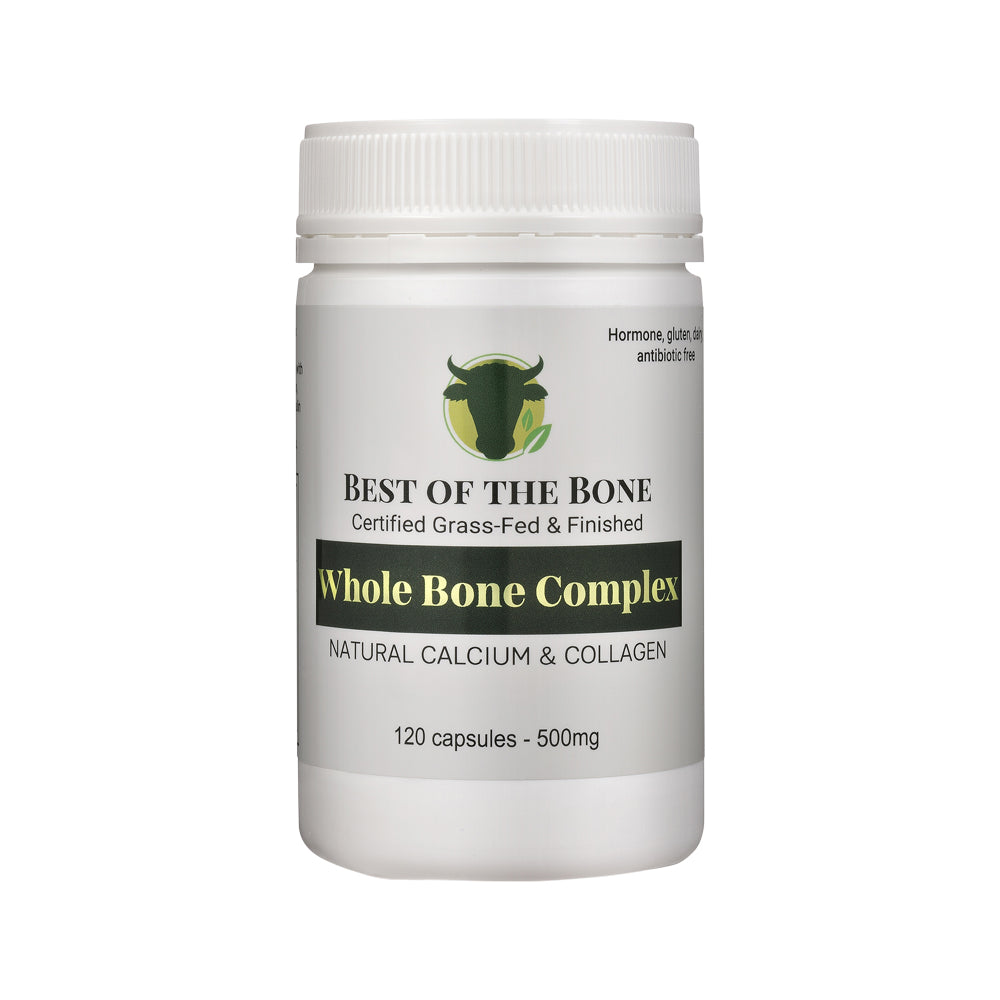 Best of the Bone Whole Bone Complex Natural Calcium & Collagen 120c ...