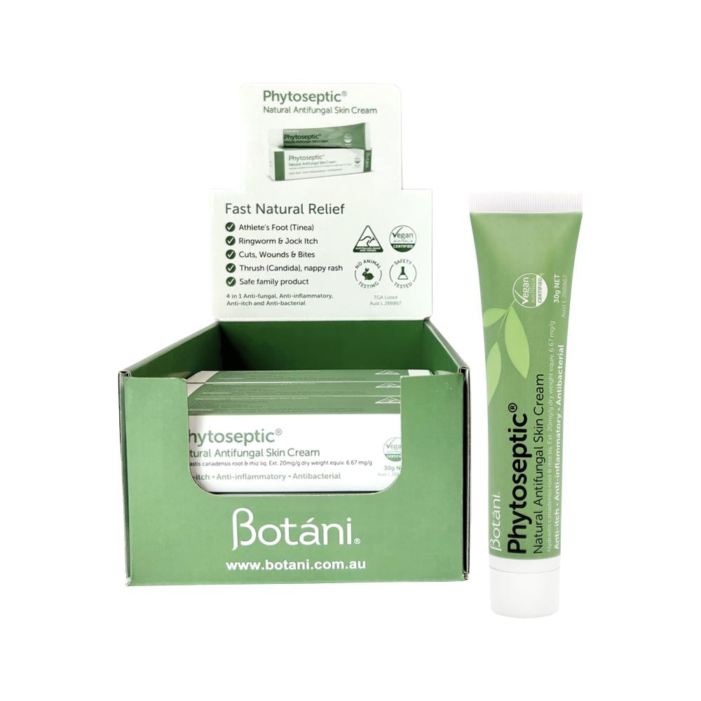 BOTANI PHYTOSEPTIC NATURAL ANTIFUNGAL SKIN CREAM 30GM CDU SELL THROUGH ...