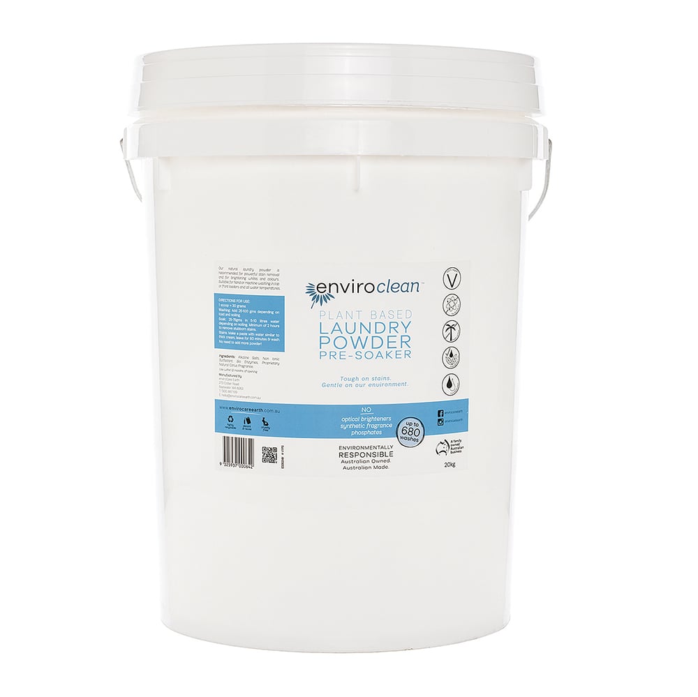 EnviroClean Plant Based Laundry Powder Pre-Soaker 20kg – The Vitamins ...
