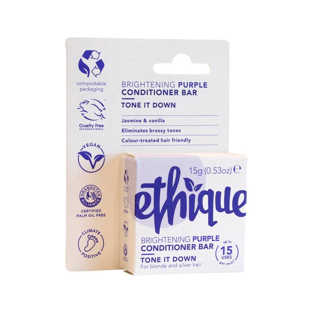 Ethique Bar Conditioner Brightening Purple Tone It Down (For Blonde an ...