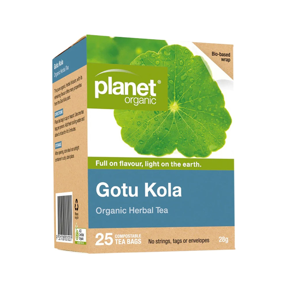 Planet Organic Organic Herbal Tea Gotu Kola x 25 Tea Bags – The ...