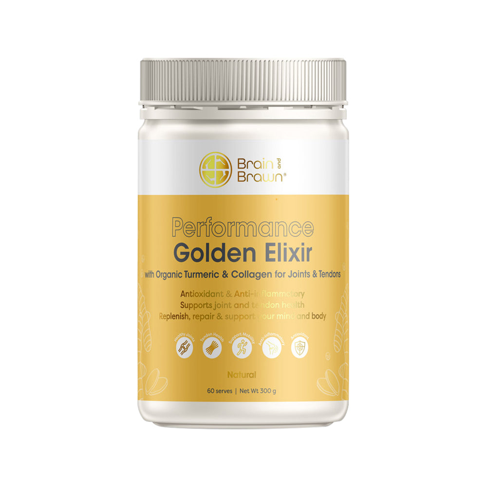 Brain and Brawn Performance Golden Elixir (with Organic Turmeric & Col ...