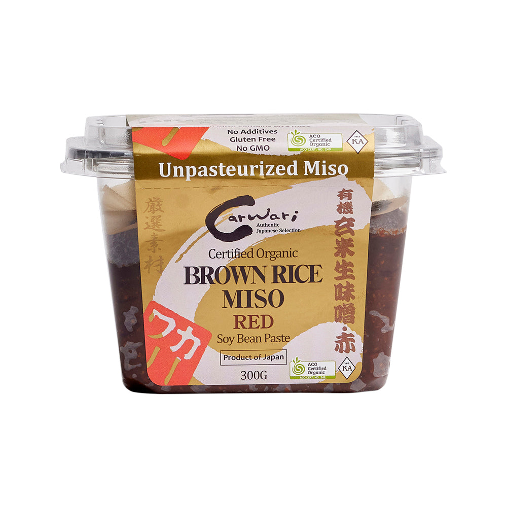 Carwari Organic Brown Rice Miso Paste Red 300g – The Vitamins Shoppe