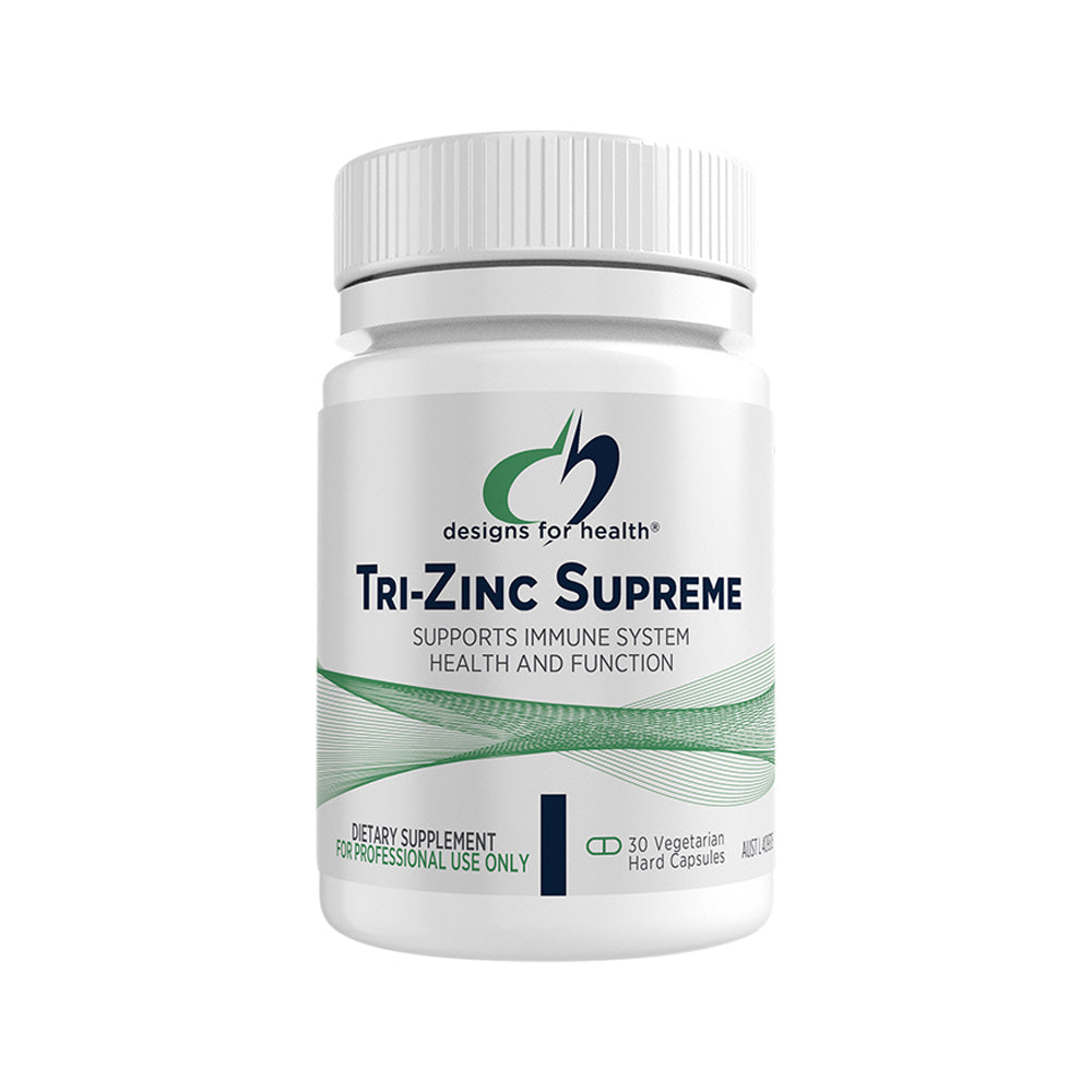 Designs for Health Tri-Zinc Supreme 30vc for Immune Support – The ...