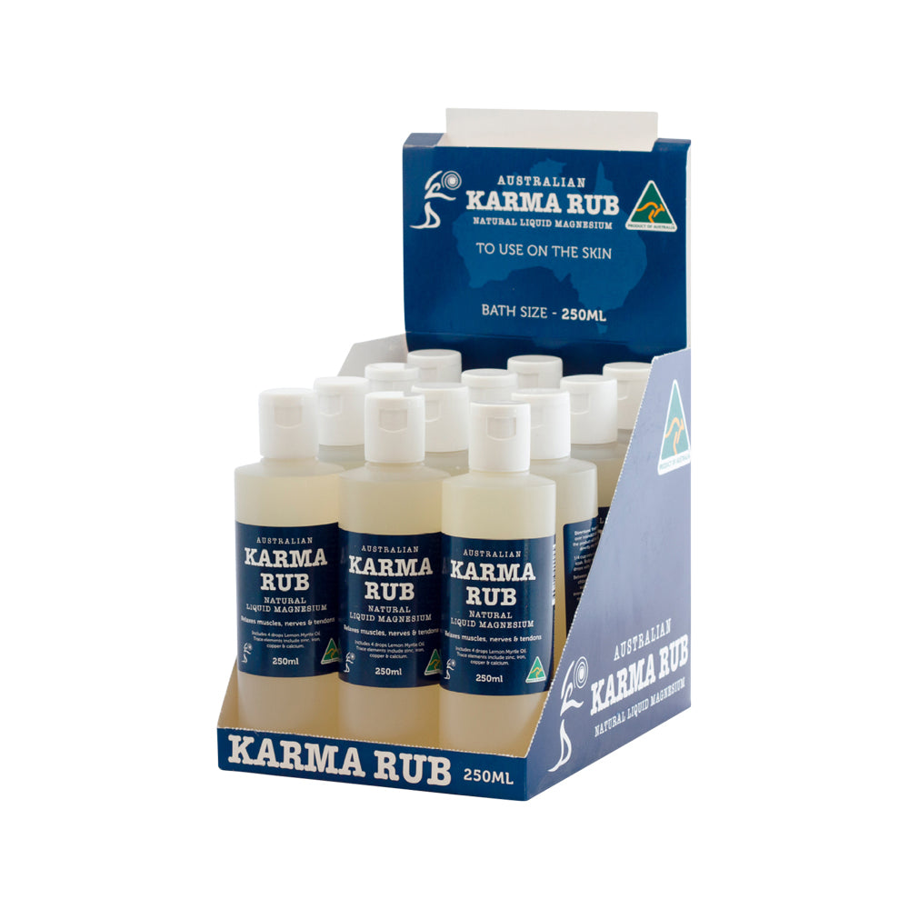 Karma Rub Liquid Magnesium 250ml x 12 Display – The Vitamins Shoppe