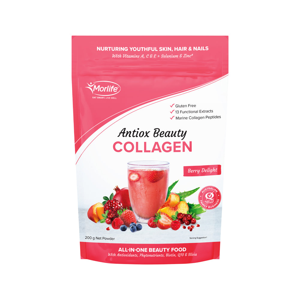 Morlife Antiox Beauty Collagen Berry Delight 200g – The Vitamins Shoppe
