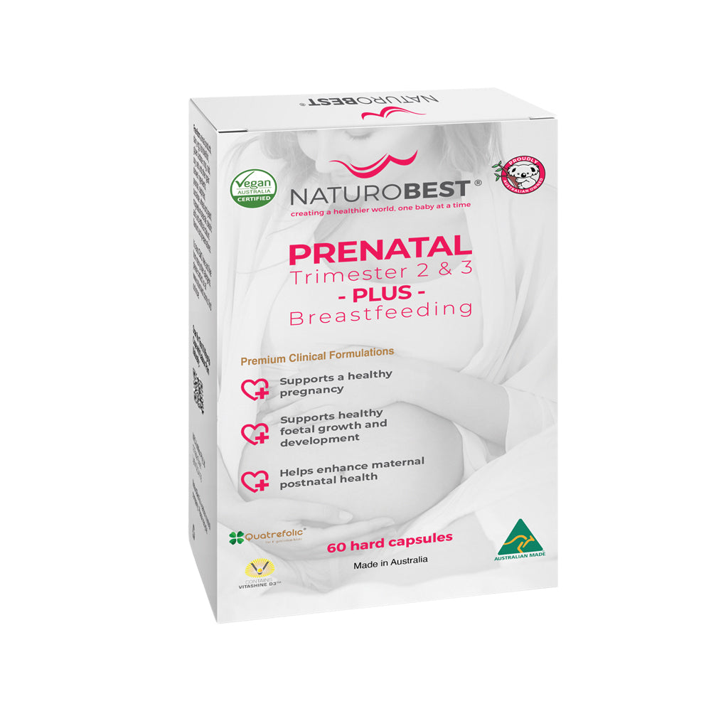 NaturoBest Prenatal Trimester 2 & 3 Plus Breastfeeding 60c – The ...