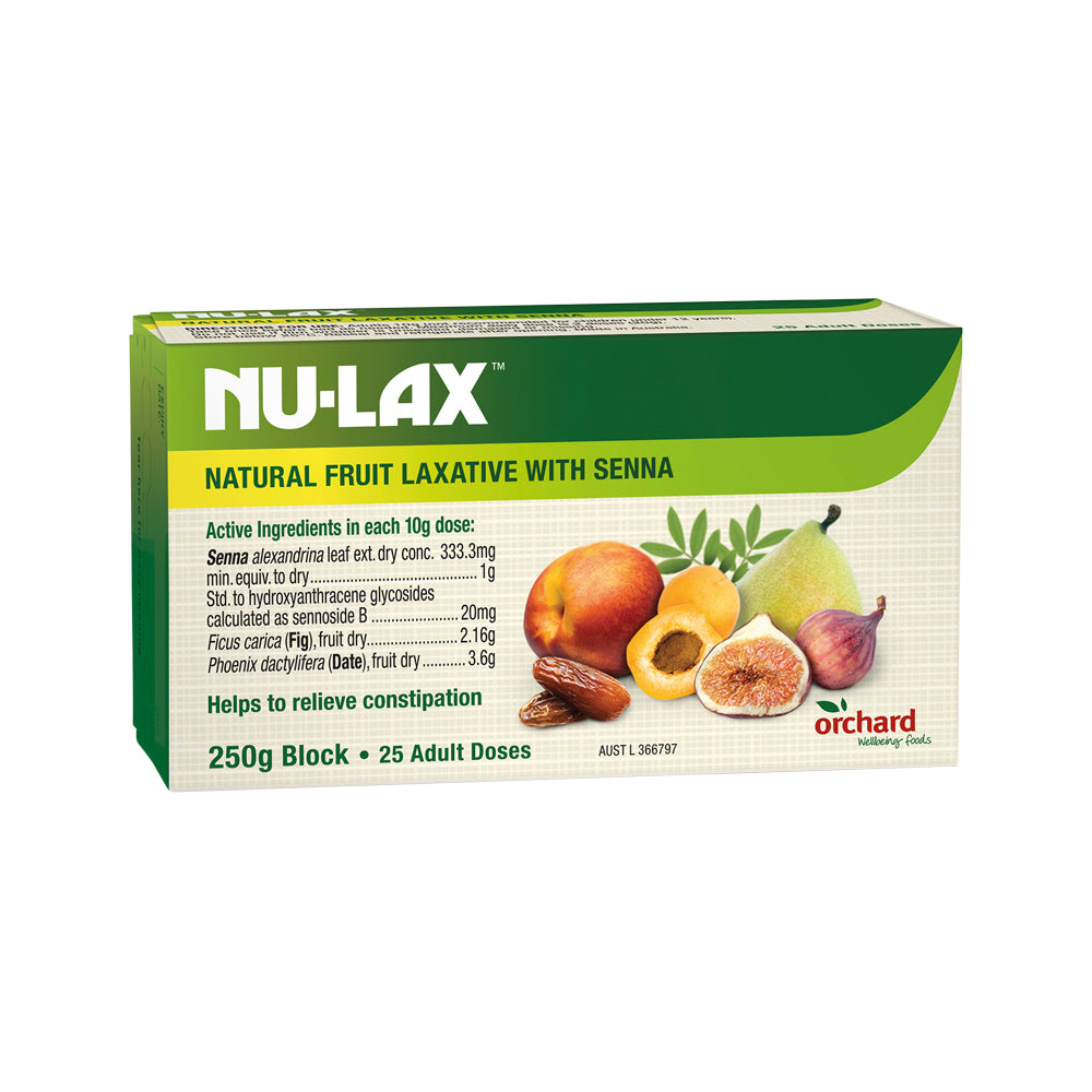 Nu-Lax Natural Fruit Laxative with Natural Senna Block 250g – The ...