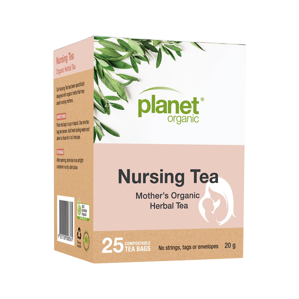Planet Organic Mothers Organic Herbal Tea Nursing Tea x 25 Tea Bags ...