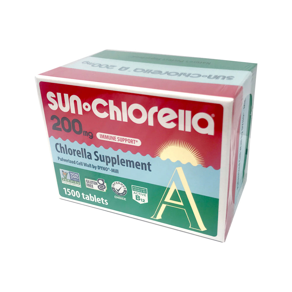 Sun-Chlorella Chlorella A 200mg Tablets 1500t – The Vitamins Shoppe