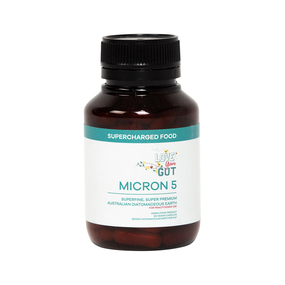 Supercharged Food Love Your Gut Micron 5 (Diatomaceous Earth) 90vc ...