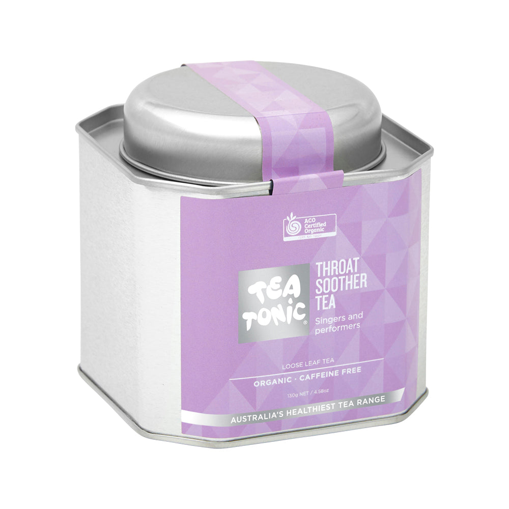 Tea Tonic Organic Throat Soother Tea Caddy Tin 130g – The Vitamins Shoppe
