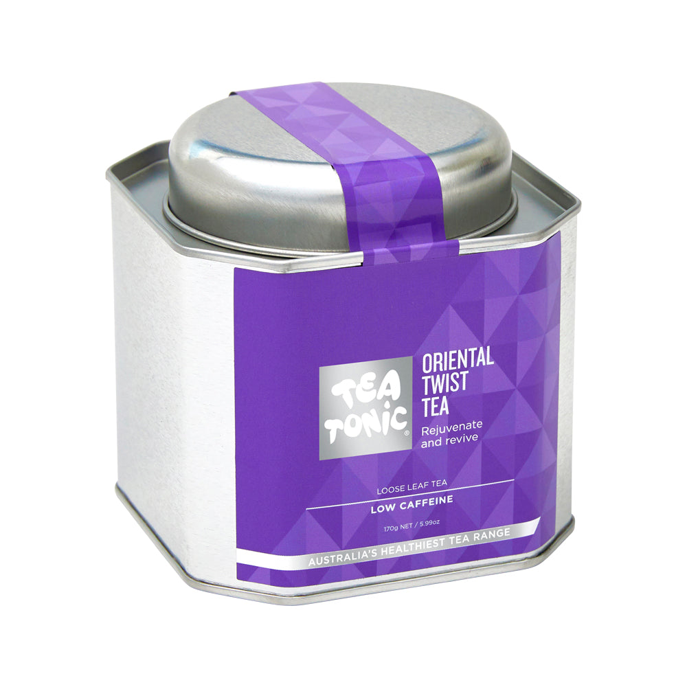 Tea Tonic Oriental Twist Tea Caddy Tin 170g – The Vitamins Shoppe