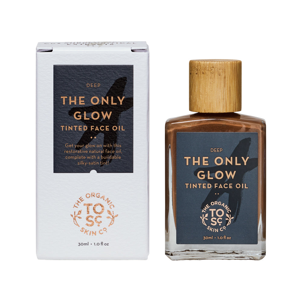 The Organic Skin Co Organic The Only Glow Tinted Face Oil Deep 30ml ...